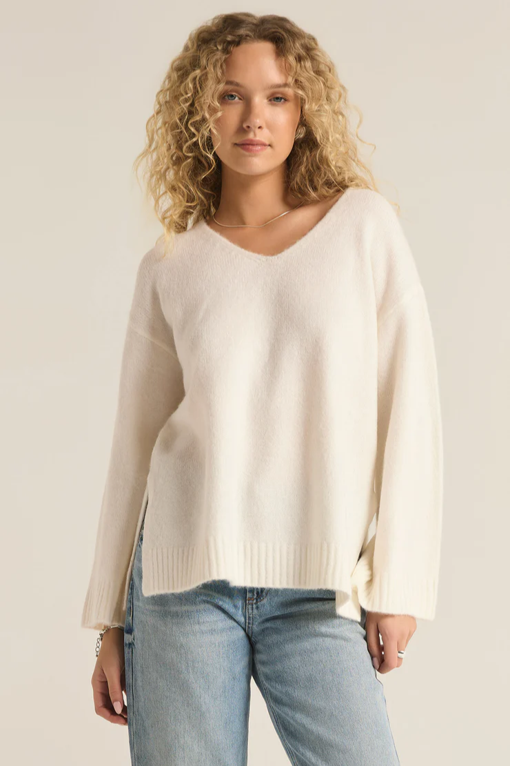 Modern V-Neck Sweater – J. Mode Boutique